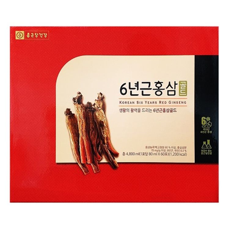 종근당건강 6년근 홍삼즙 골드 80ml 60포 선물세트 홈플러스 택배배송