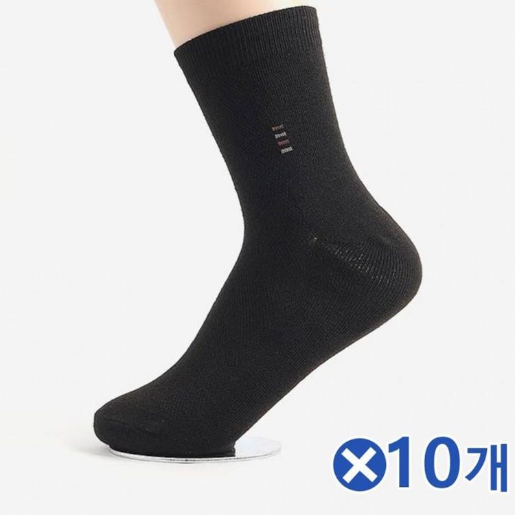 망사조직 남성 중목양말 블랙x10개 베이직양말 봄양말 홈플러스 택배배송