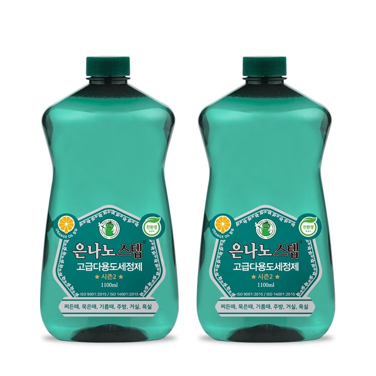 미라클피플사 은나노스텝 친환경 다목적 세정제 리필 1100ml X2 홈플러스 택배배송