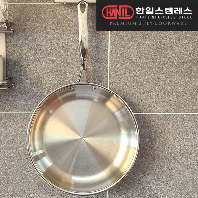 한일스텐레스 마스터쿠진 통삼중 스텐후라이팬 28cm 홈플러스 택배배송