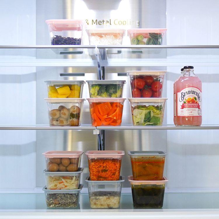 심플쿡 냉동밥 도시락통 사각 전자렌지용기600ml 16개 라이트그레이 홈플러스 택배배송