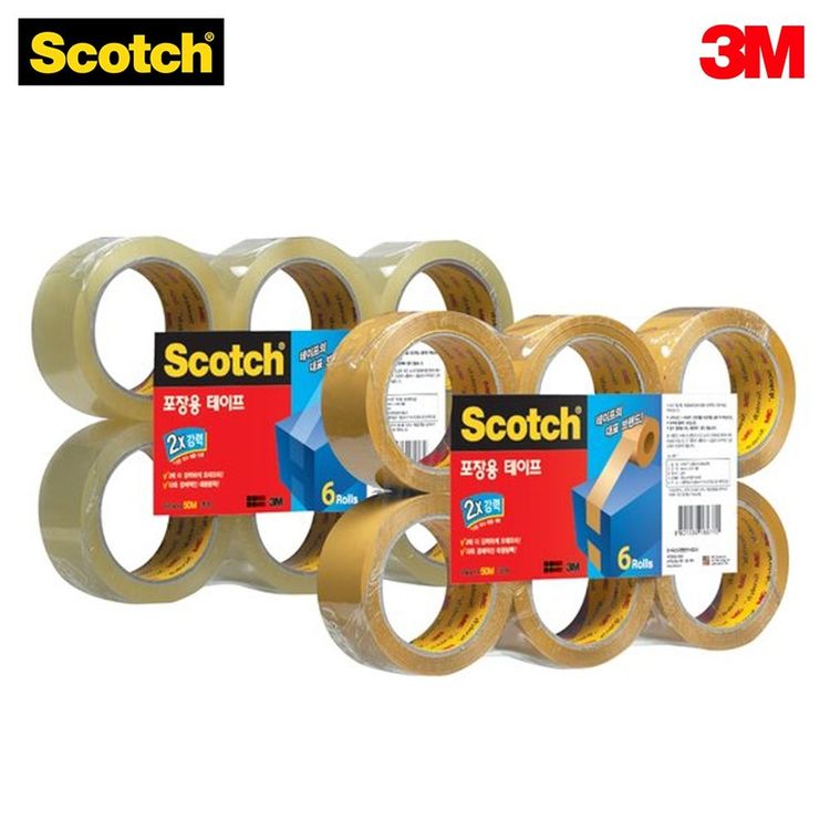 3M 스카치 강력 포장용 테이프 리필 3615R-6 48mm | 홈플러스 택배배송