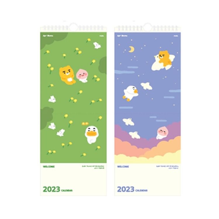 스쿨문구카카오 2023 에이프릴샤워 슬림 벽걸이 캘린더 밤하늘 홈플러스 택배배송