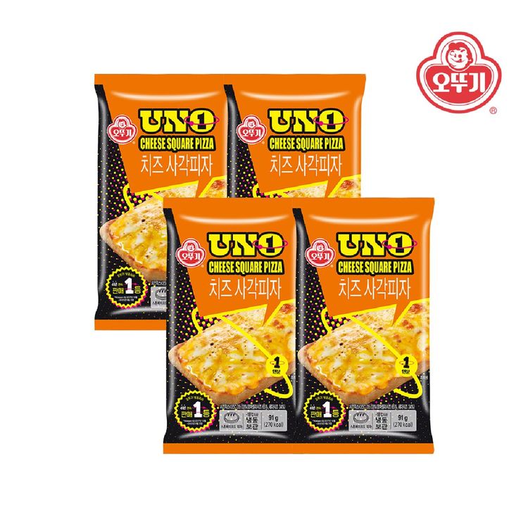 [오뚜기] UNO 사각피자 치즈 91g x 4개 | 홈플러스 택배배송