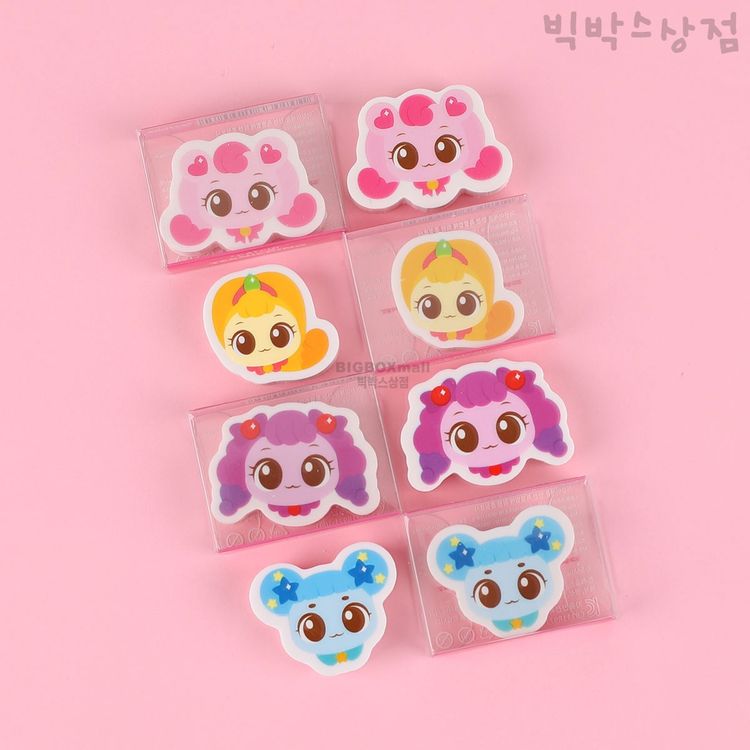 캐치티니핑 캐릭터 지우개 1p 랜덤 피규어 수정 문구 필기 잘지워지는 학용품 미니어쳐 인형 홈플러스 택배배송