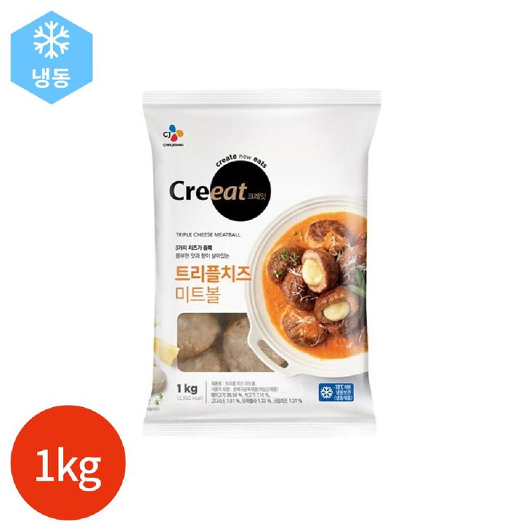 1020380 크레잇 트리플 치즈 미트볼 1kg 홈플러스 택배배송