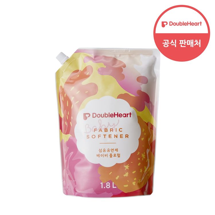 더블하트 유아용 섬유유연제 1800ml 파우치 베이비플로럴 홈플러스 택배배송