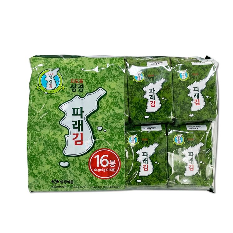 성경김 재래식 파래김 도시락김 16단 4g X 128봉 16봉x8개조미김 홈플러스 판매자택배