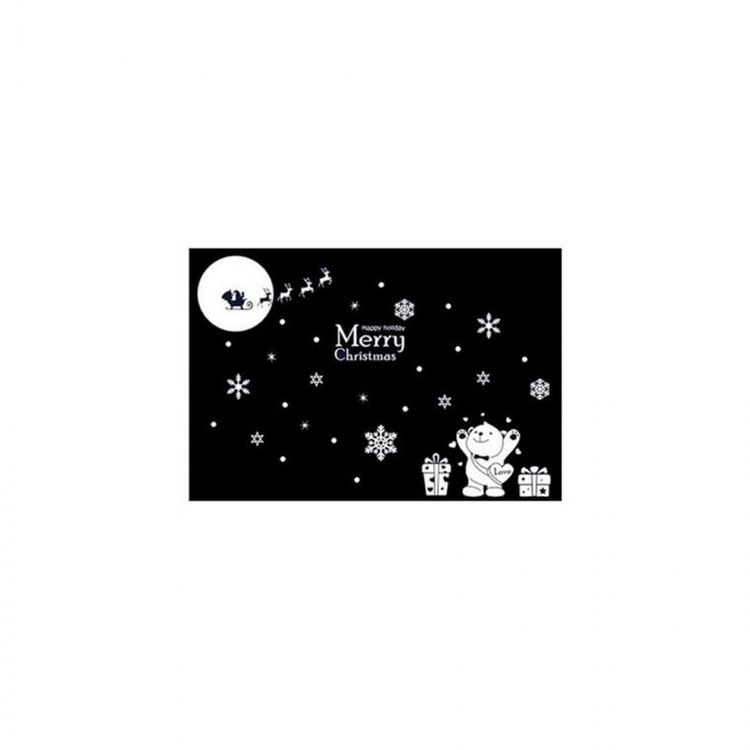 크리스마스 유리창 스티커 산타와 곰돌이 크리스마스가랜드 크리스마스홈파티 성탄장식 홈플러스 택배배송