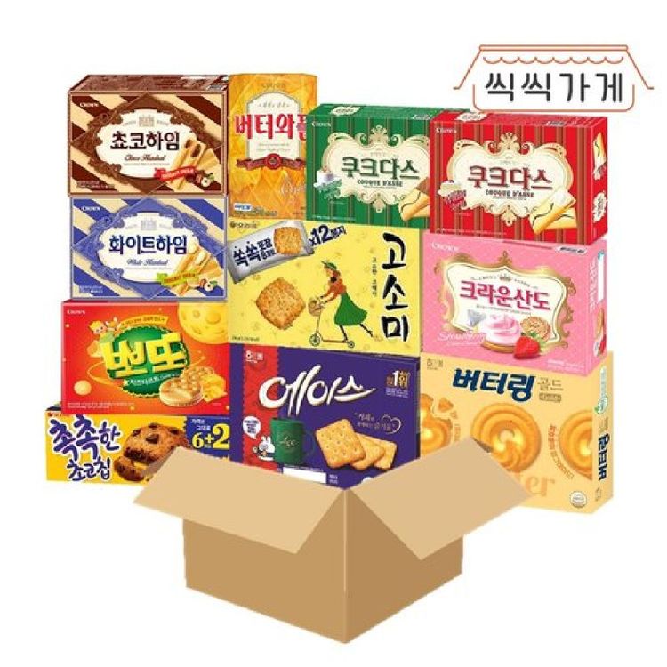 씩씩가게 사무실에서 먹기 좋은 과자세트 11종 홈플러스 택배배송