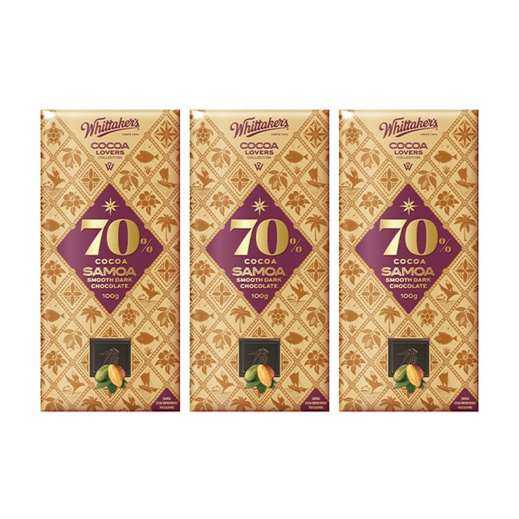 휘태커스 코코아 러버 컬렉션 70 사모아 다크초콜릿 100g X3 유통기한임박 홈플러스 택배배송