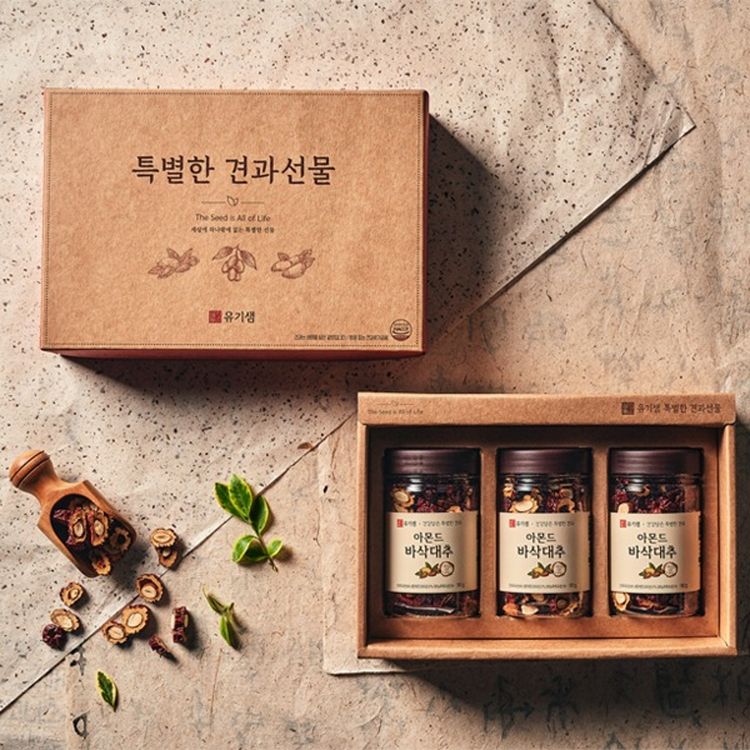 유기샘 건강담은 아몬드바삭대추 선물세트 2호 홈플러스 택배배송