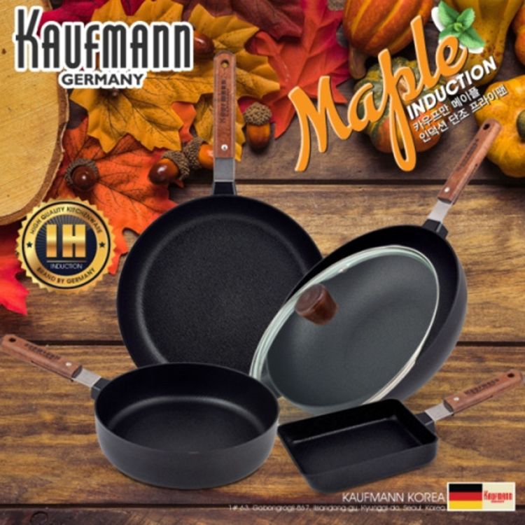 Kaufmann 카우프만 메이플 Ih 단조 팬 5p 세트 18사각24전골팬28후2 홈플러스 택배배송