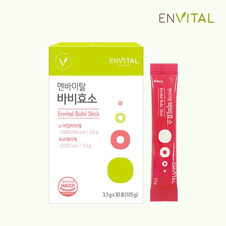 엔바이탈 바비효소 1박스35g X 30포 곡물발효효소 인절미맛 홈플러스 택배배송