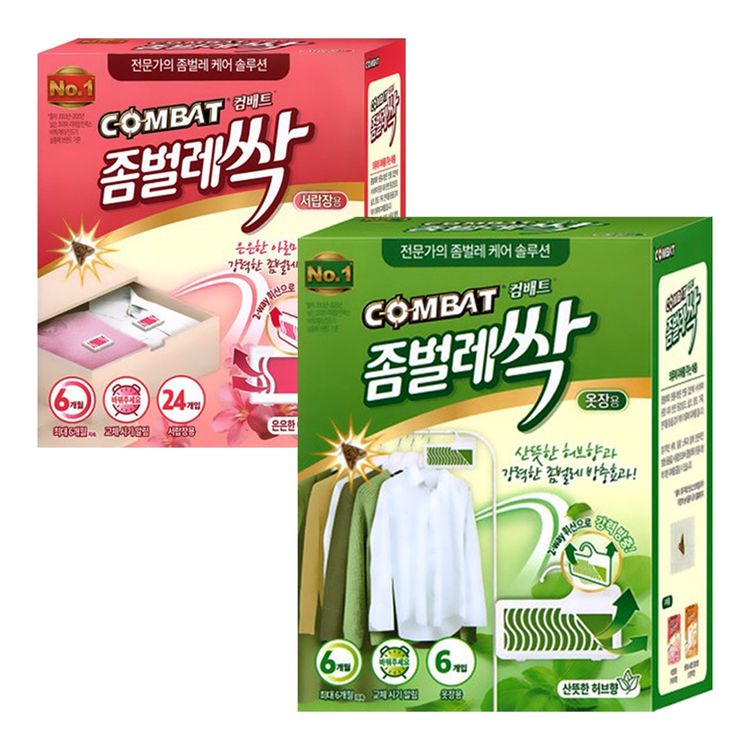 컴배트 좀벌레싹옷장용 6개입 서랍장용 24개입 홈플러스 택배배송