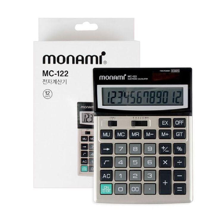 모나미 N8241bb2465 Mc 122 전자계산기 1p 회계 사무용 계산기 홈플러스 택배배송