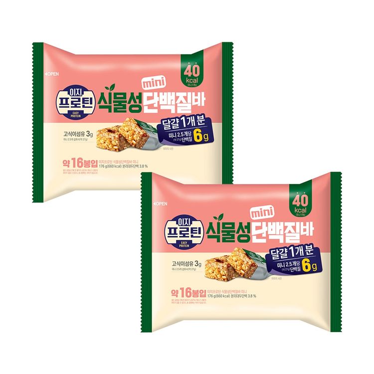 이지프로틴 식물성 단백질바 미니176g X2봉 홈플러스 택배배송
