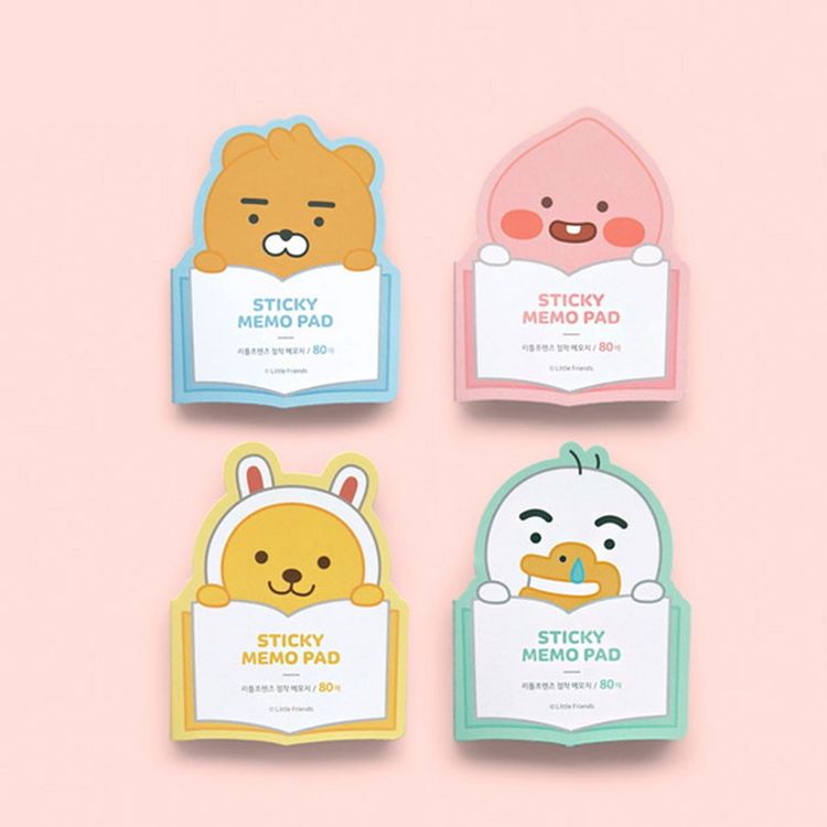 바보사랑 카카오리틀프렌즈 형태 점착메모지라이언9631 홈플러스 택배배송