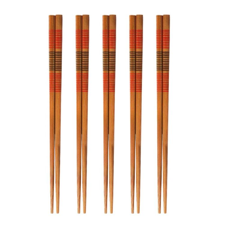대나무 젓가락 줄무늬 24cm 5p 세트 일식 요리 저분 홈플러스 택배배송