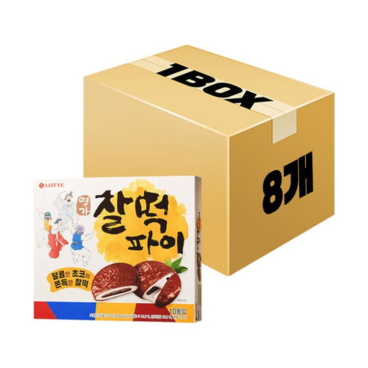 롯데 명가 찰떡파이 350g X 8개입 1박스 무료배송 홈플러스 택배배송
