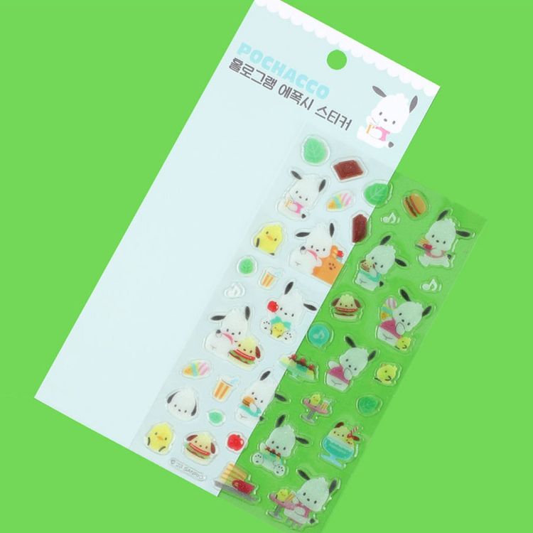 산리오 홀로그램 에폭시 스티커 포차코 홈플러스