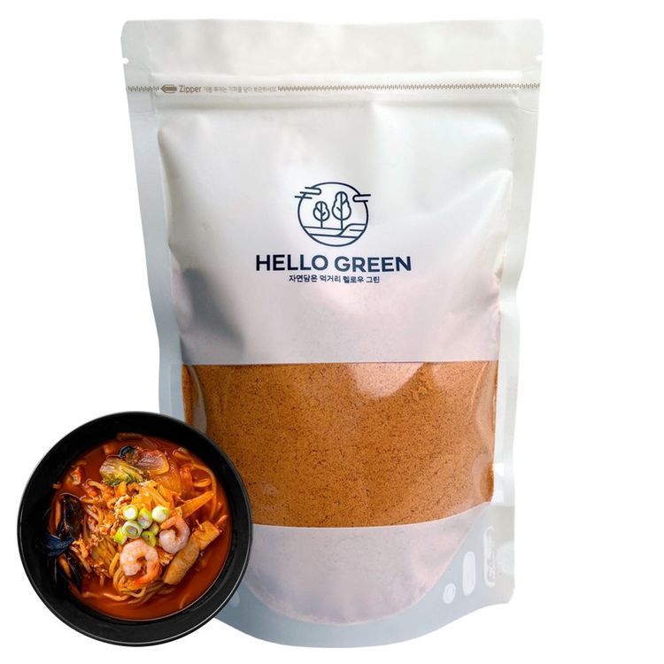 헬로우그린 짬뽕 스프 파우더 300g 팩 시즈닝 홈플러스 택배배송