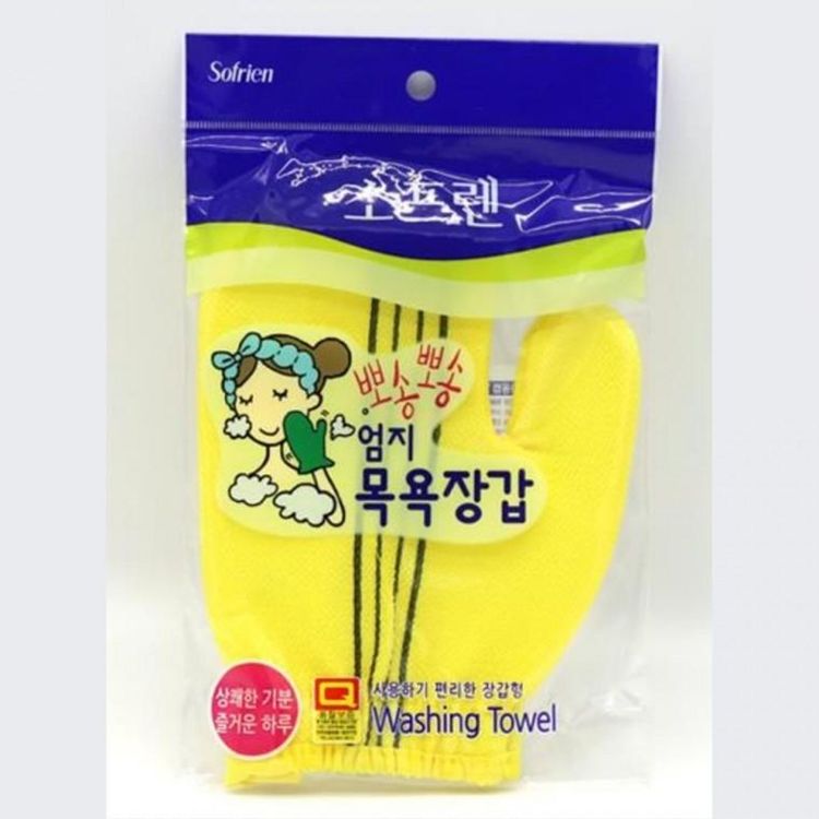 고무밴드형 엄지 때밀이 목욕장갑 색상랜덤 때수건 홈플러스 택배배송