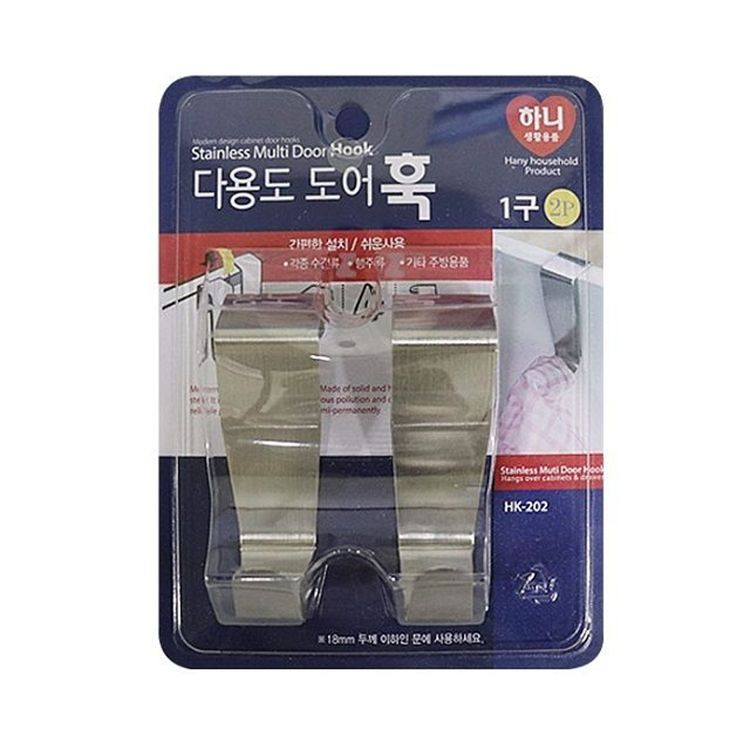 다용도 스텐레스 도어 훅1구 2p 주방걸이 행주걸이 홈플러스 택배배송