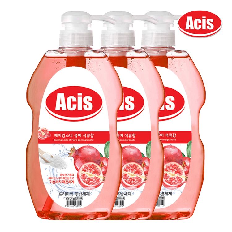아키스 베이킹소다 1종 주방세제 석류향 780ml X3개 홈플러스 택배배송