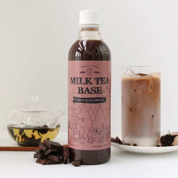 마녀의부엌 우롱카카오 대용량 고소한 초코 밀크티 베이스 500ml 홈플러스 택배배송