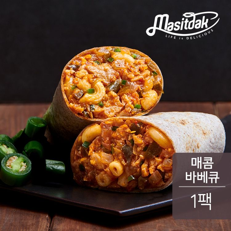 맛있닭 닭가슴살 스테이크 한끼브리또매콤바베큐 200g1팩 홈플러스 택배배송