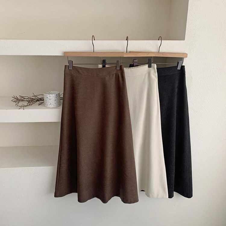 여자 플레어 스판 긴치마 A라인 데일리 롱스커트 홈플러스 택배배송