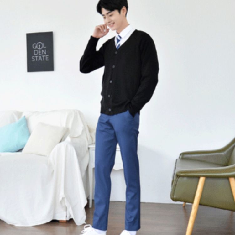 교복몰 스판 진청색 조절 교복바지 교복 교복쇼핑몰 예쁜교복 중학교교복 교복브랜드 중학생교복 홈플러스 택배배송