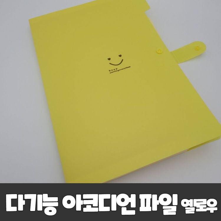 다기능 아코디언 파일 옐로우 홈플러스 택배배송