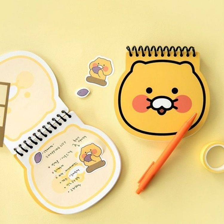 미니수첩 춘식이 얼굴 스프링수첩 3p 휴대용 메모 미니 노트 홈플러스 택배배송
