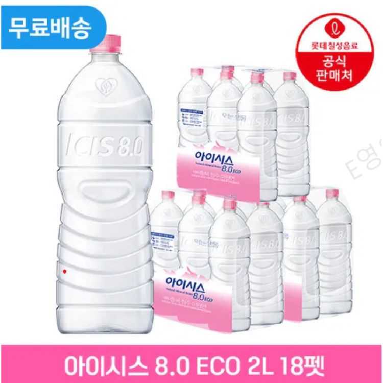 [롯데] 아이시스 8.0 ECO 2L x 18펫 (무라벨) | 홈플러스 택배배송
