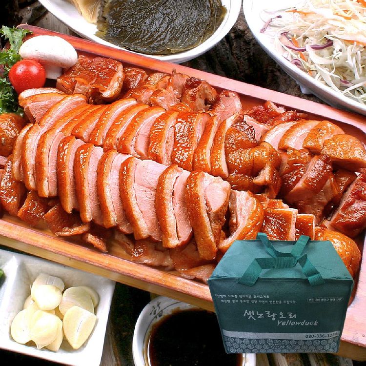 샛노랑오리 참나무칩 훈연 훈제오리 슬라이스 선물세트 200g×12봉 홈플러스 택배배송