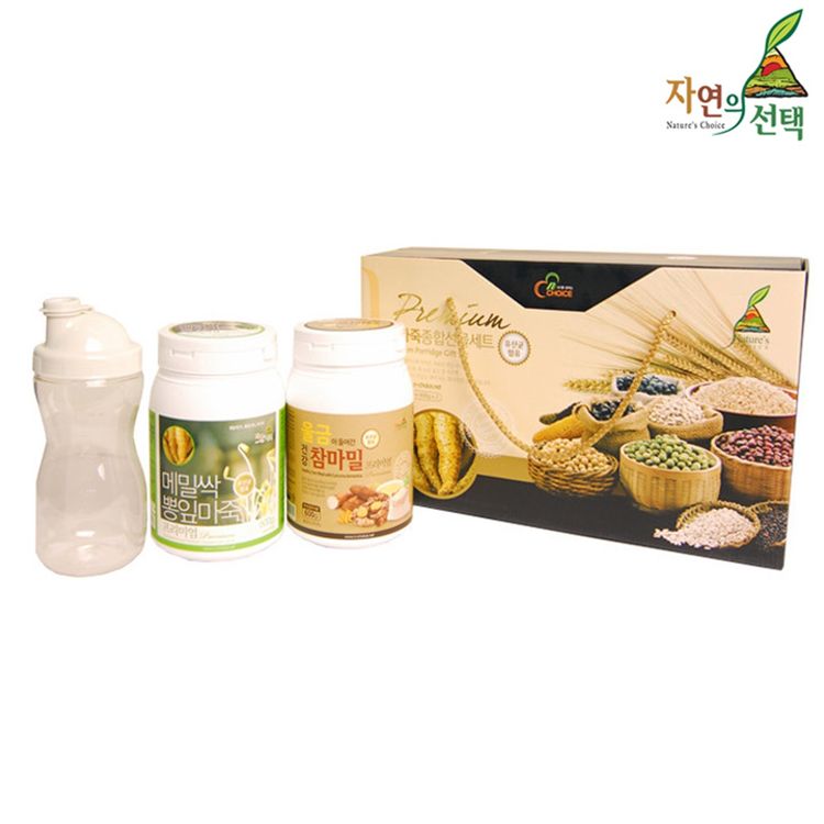 자연의선택 마죽 종합선물세트 4호 12kg울금참마밀 600g 메밀싹뽕잎마죽 홈플러스 택배배송