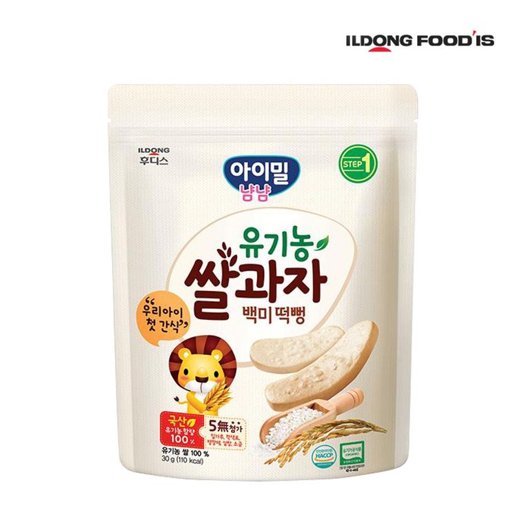 일동후디스 아기밀냠냠 유기농쌀과자 백미떡뻥30g 홈플러스 택배배송
