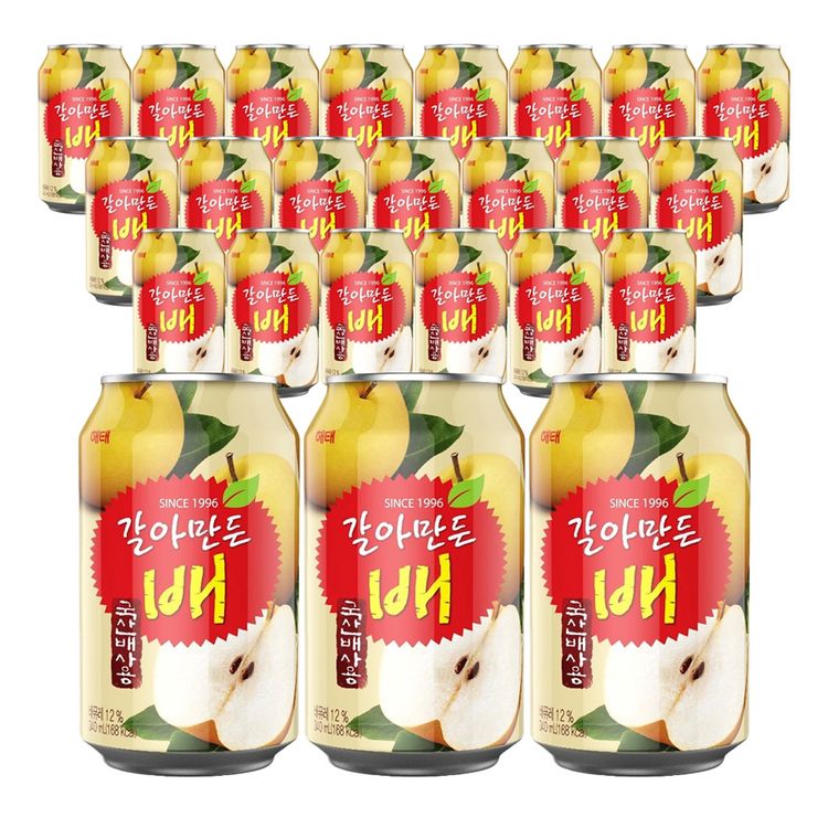 아침주스 드링크 해태 갈아만든 배 340ml 24입 홈플러스 택배배송