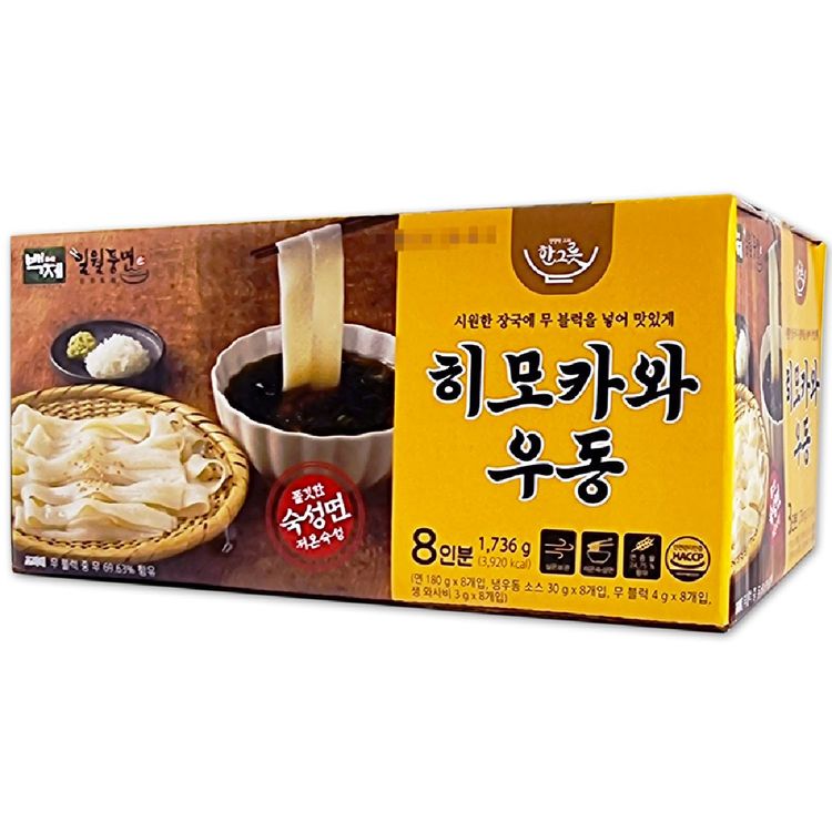 Costco 백제 일월풍면 한그릇 히모카와 우동 1736g8인분 냉우동 홈플러스 택배배송