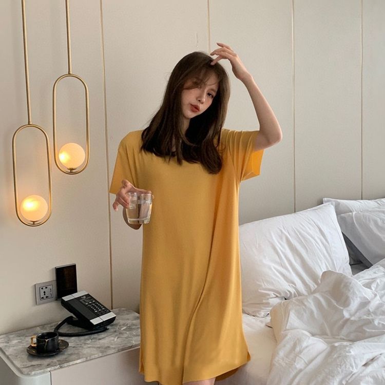 여성 반팔 데일리 여름 캐주얼 루즈핏 원피스 옐로우 홈플러스 택배배송
