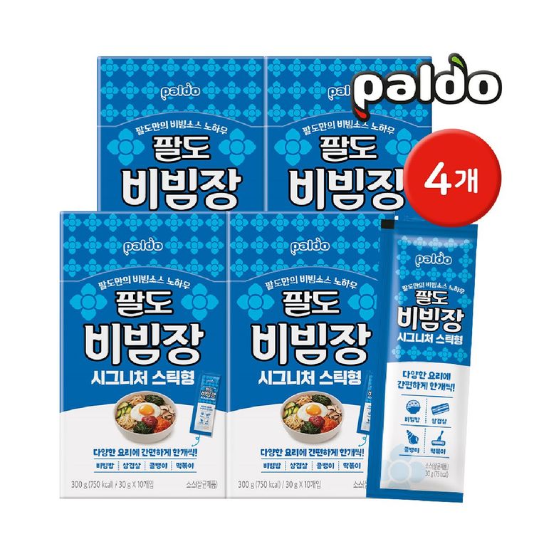 팔도 비빔장 시그니처 스틱형 300g 30gx10개입 4개 비빔면소스 간편소스 홈플러스 택배배송