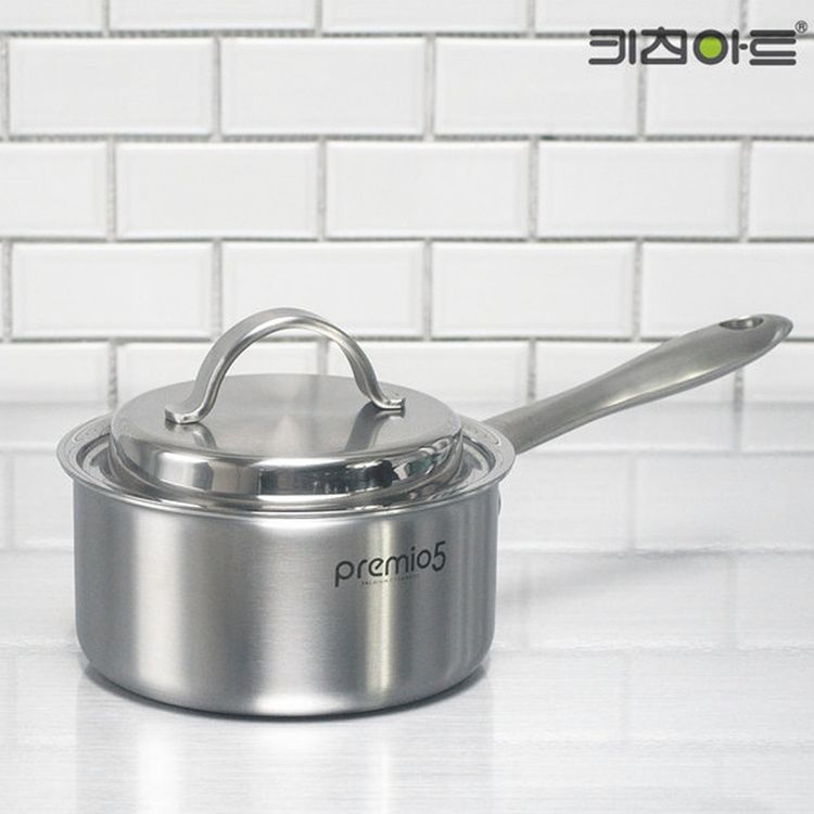 키친아트 프리미오 스텐304 통5중 편수냄비16cm 홈플러스 택배배송