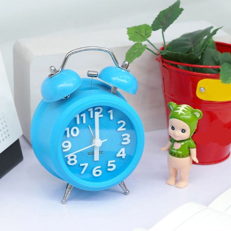 탁상용 아날로그 알람시계 Quartz Blue 디자인 인테 홈플러스 택배배송