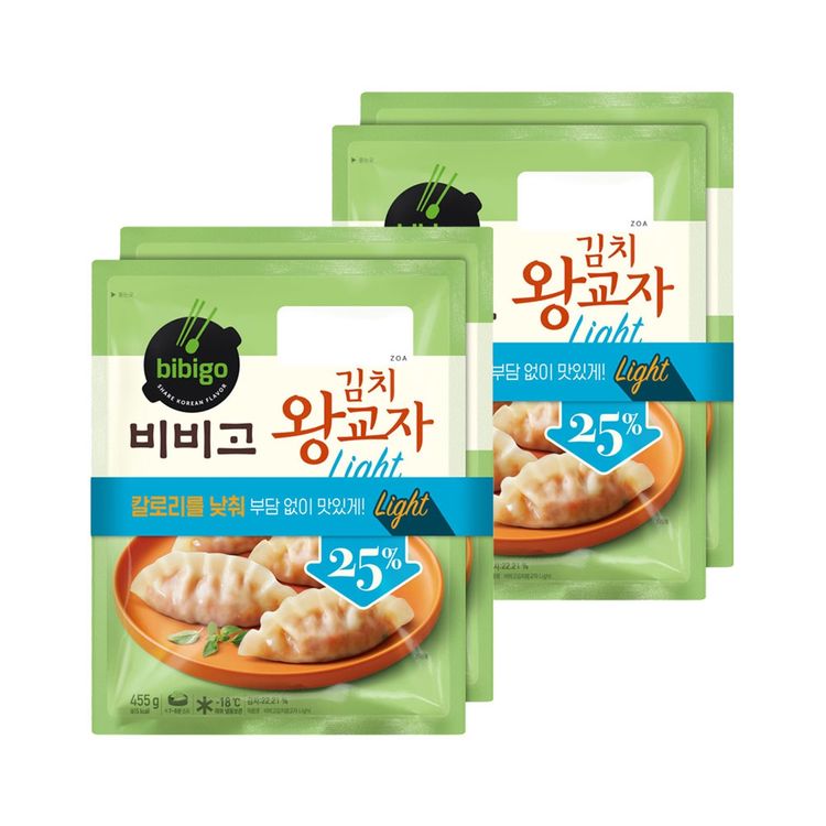 비비고 김치 왕교자 라이트 455g 2입 X2개 홈플러스 택배배송