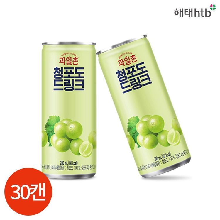 해태 과일촌 청포도 주스 음료 드링크 240ml 30can 홈플러스 택배배송