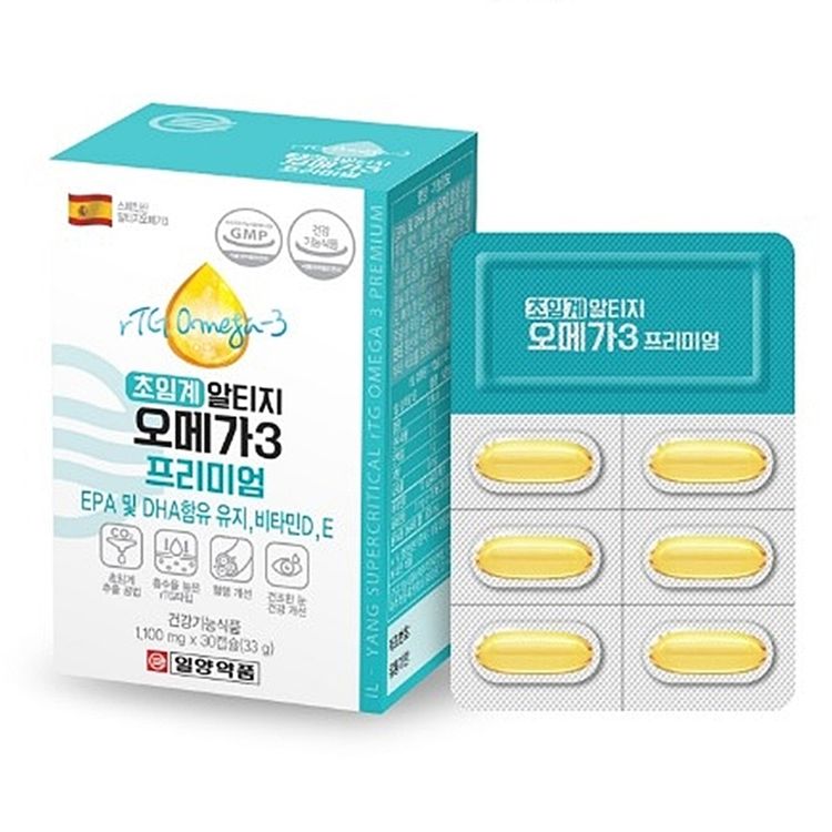 일양약품 초임계 알티지 오메가3 프리미엄 1100 Mg X 30캡슐 홈플러스 택배배송