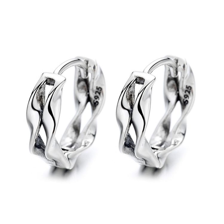 실버문925 실버925귀걸이 웨이브스크류E046 원터치링 | 홈플러스 택배배송