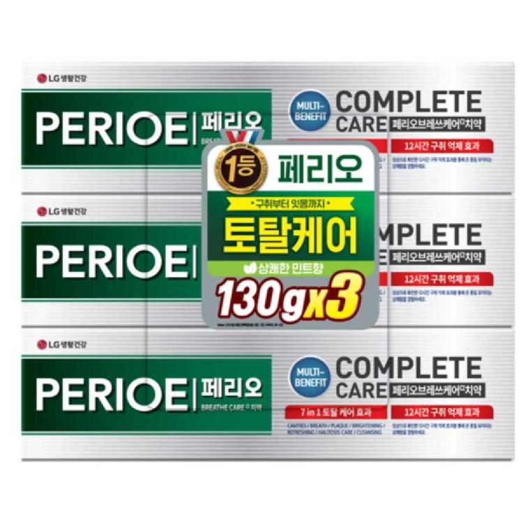 LG 페리오 컴플리트케어 치약 브레쓰 130G*3 | 홈플러스